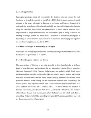 Review on challenges, opportunities and prospects of honeybee ...