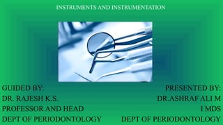 INSTRUMENT AND INSTRUMENTATION PRESENTATION | PPTX