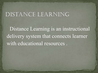 Distance Learning | PPT