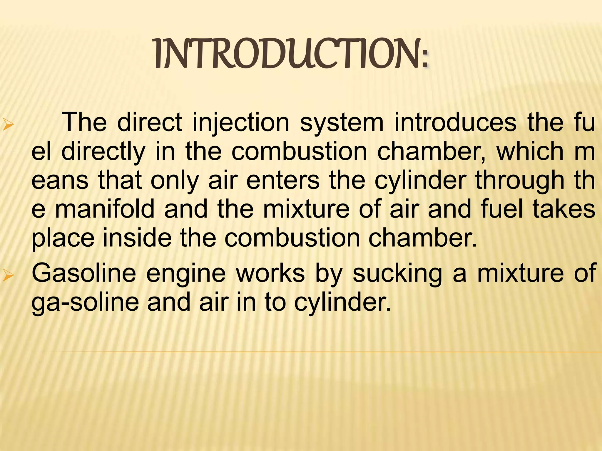 Gasoline direct injection | PPT