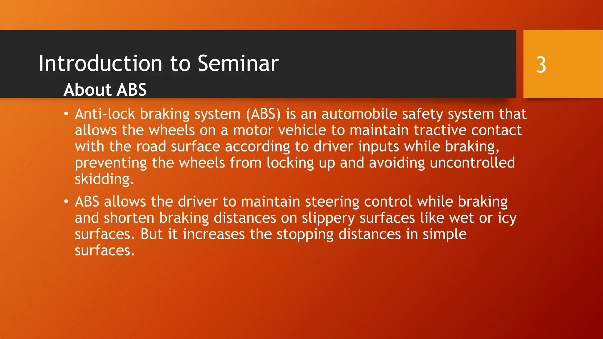 Fundamental Concept of Anti Breaking System | PPT