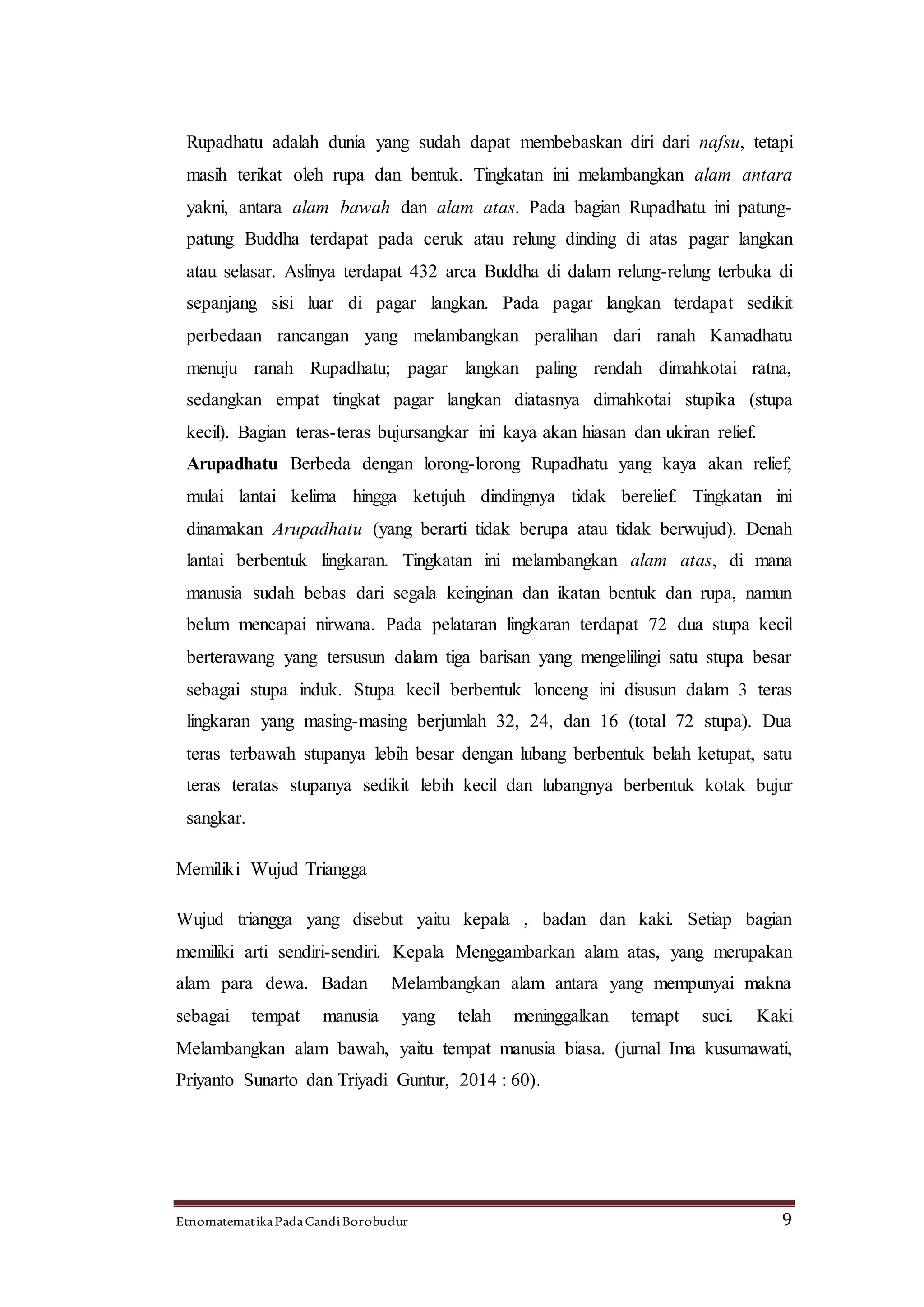 etnomatematika candi borobudur mata kuliah seminar pendidikan ...