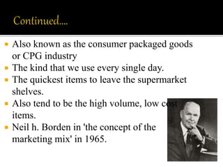 Seminar on QSR under Fmcg sector | PPTX