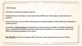 ELT Through Literature. | PPTX