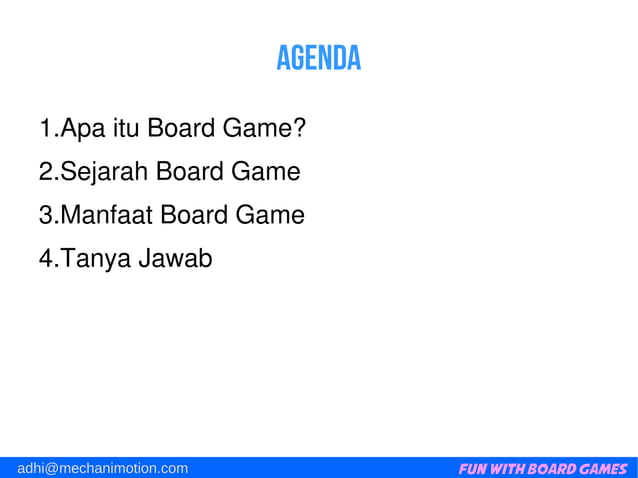 Seminar fun with board game | PPT