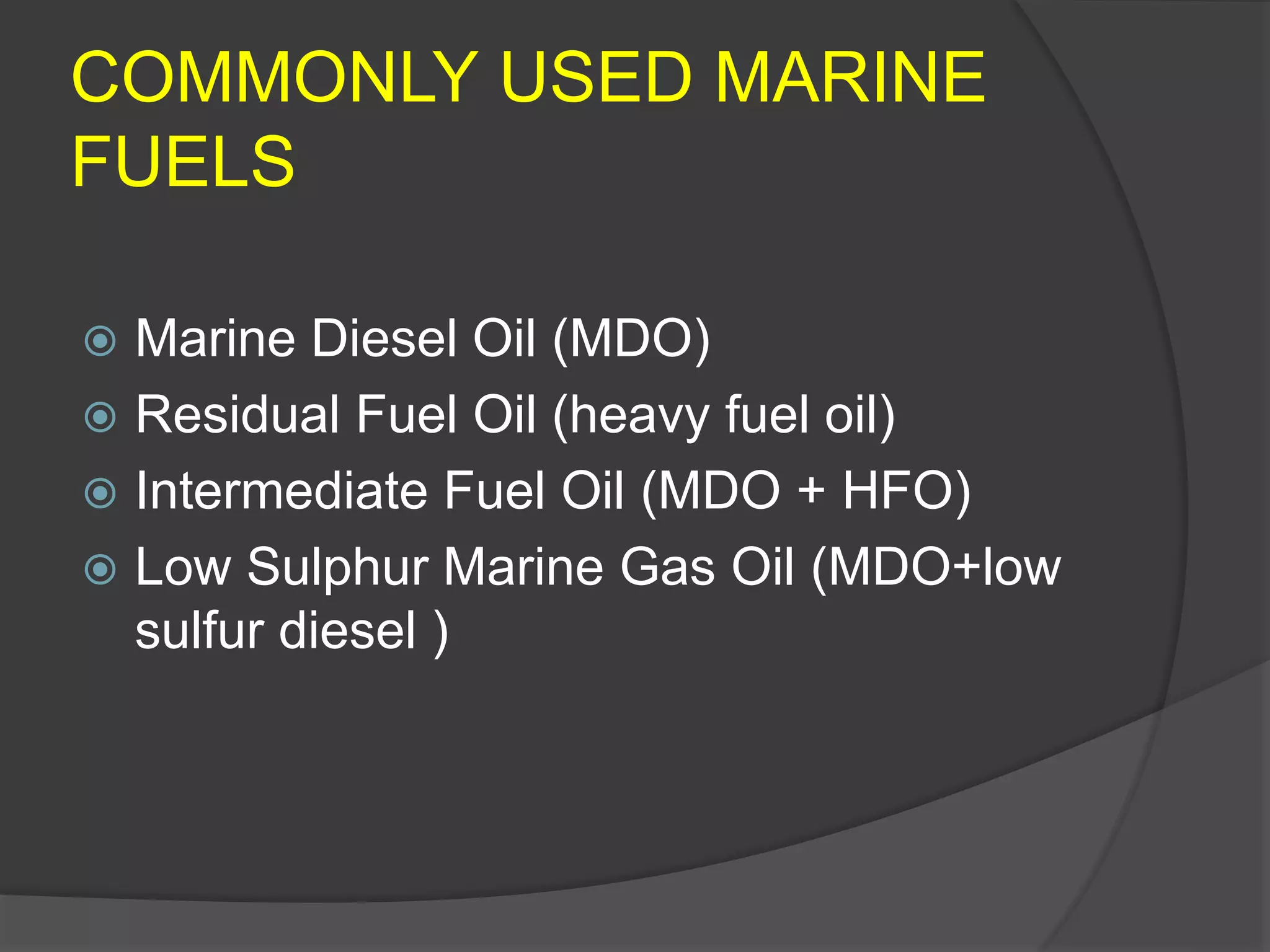 THERMODYNAMIC ANALYSIS OF ALTERNATIVE MARINE FUELS FOR MARINE GAS ...