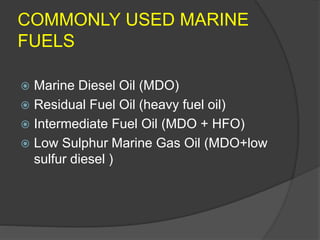 THERMODYNAMIC ANALYSIS OF ALTERNATIVE MARINE FUELS FOR MARINE GAS ...