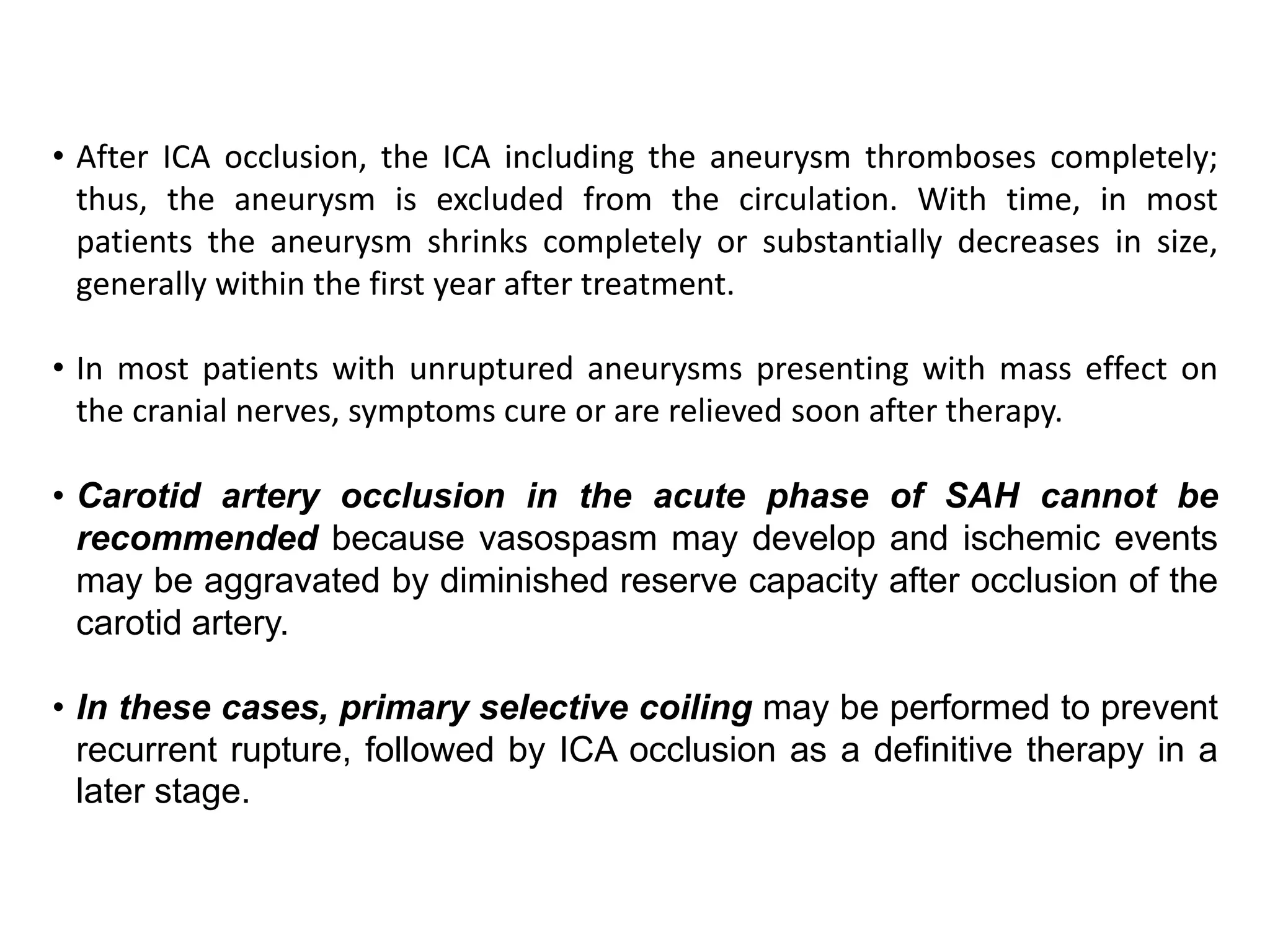 endovascular treatment of giant brain aneurysm | PPTX | First Aid ...