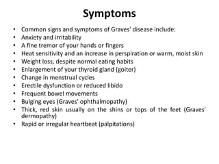HYPERTHYROIDISM GRAVE'S DISEASE | PPTX