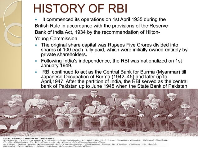 Role Of RBI in Indian Banking System | PPTX