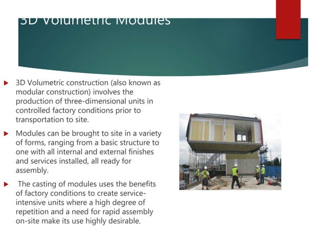 MODERN CONSTRUCTION METHODS | PPTX