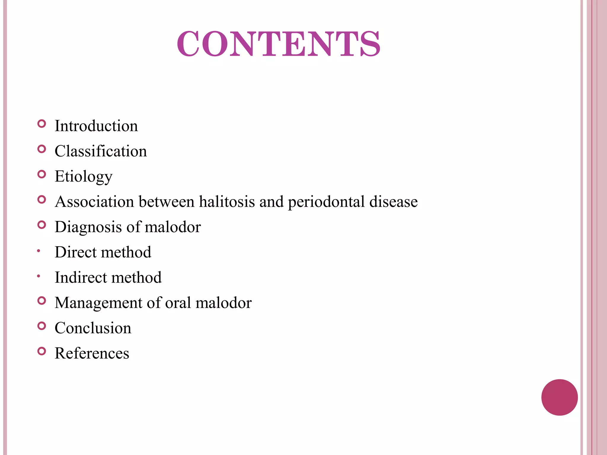 Seminar Halitosis | PPT