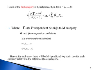 Multinomial Logistic Regression Analysis | PPTX