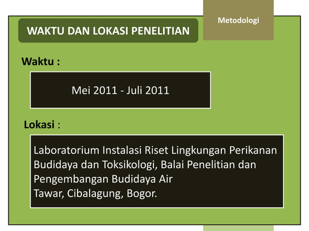 Bioakumulasi logam berat tembaga (Cu) pada ikan Nila (Oreochromis ...