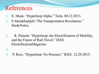 Seminar hyperloop | PPTX