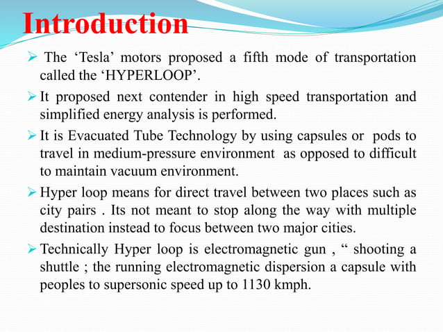 Seminar hyperloop | PPT