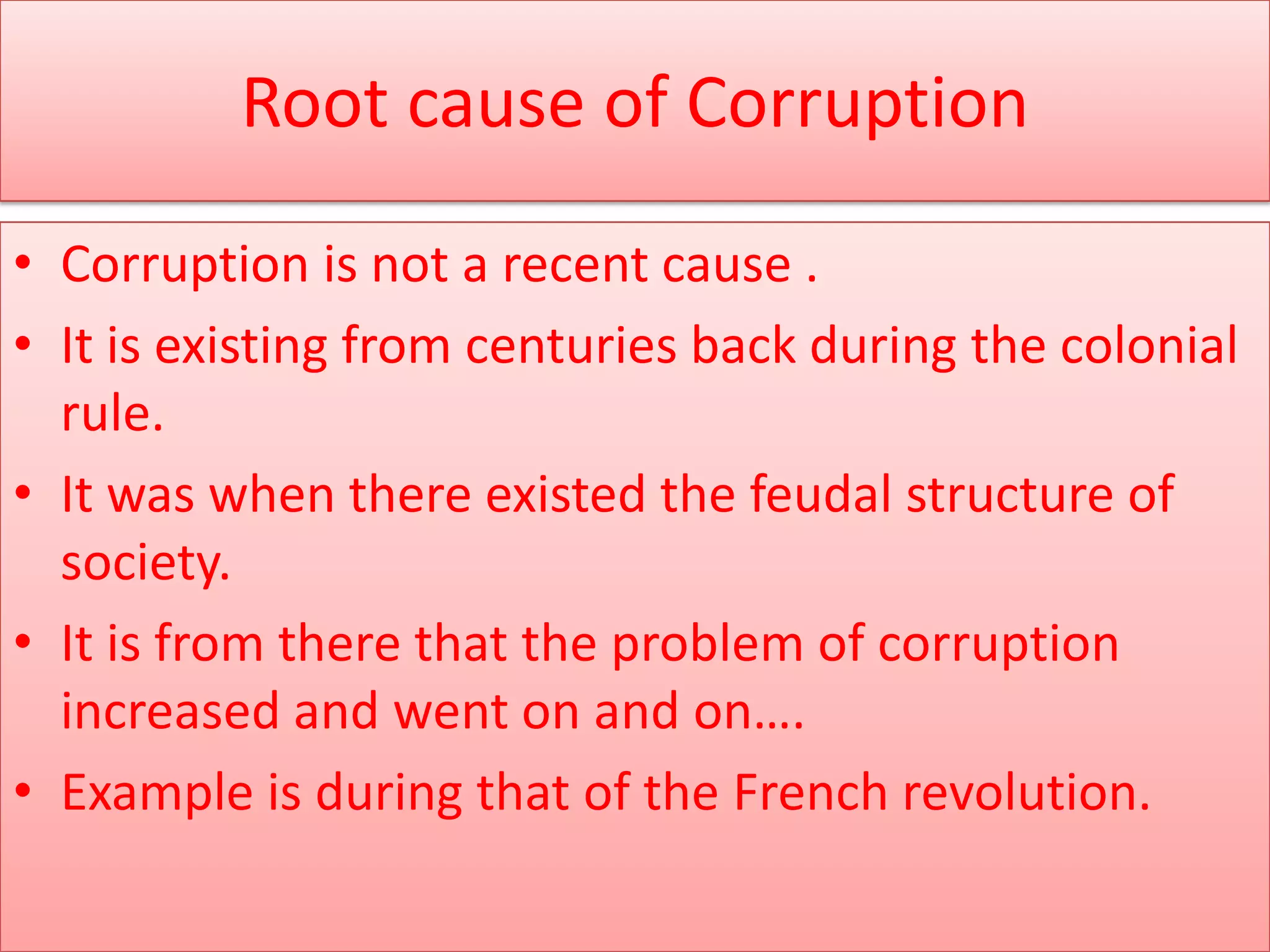 The Need to Eliminate Corruption ( Around the Globe) | PPT