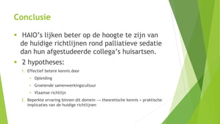 Seminariewerk palliatieve sedatie | PPTX