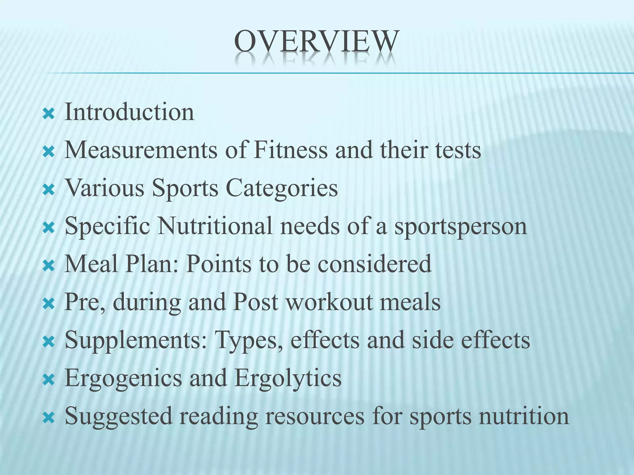 Sports Nutrition | PPTX
