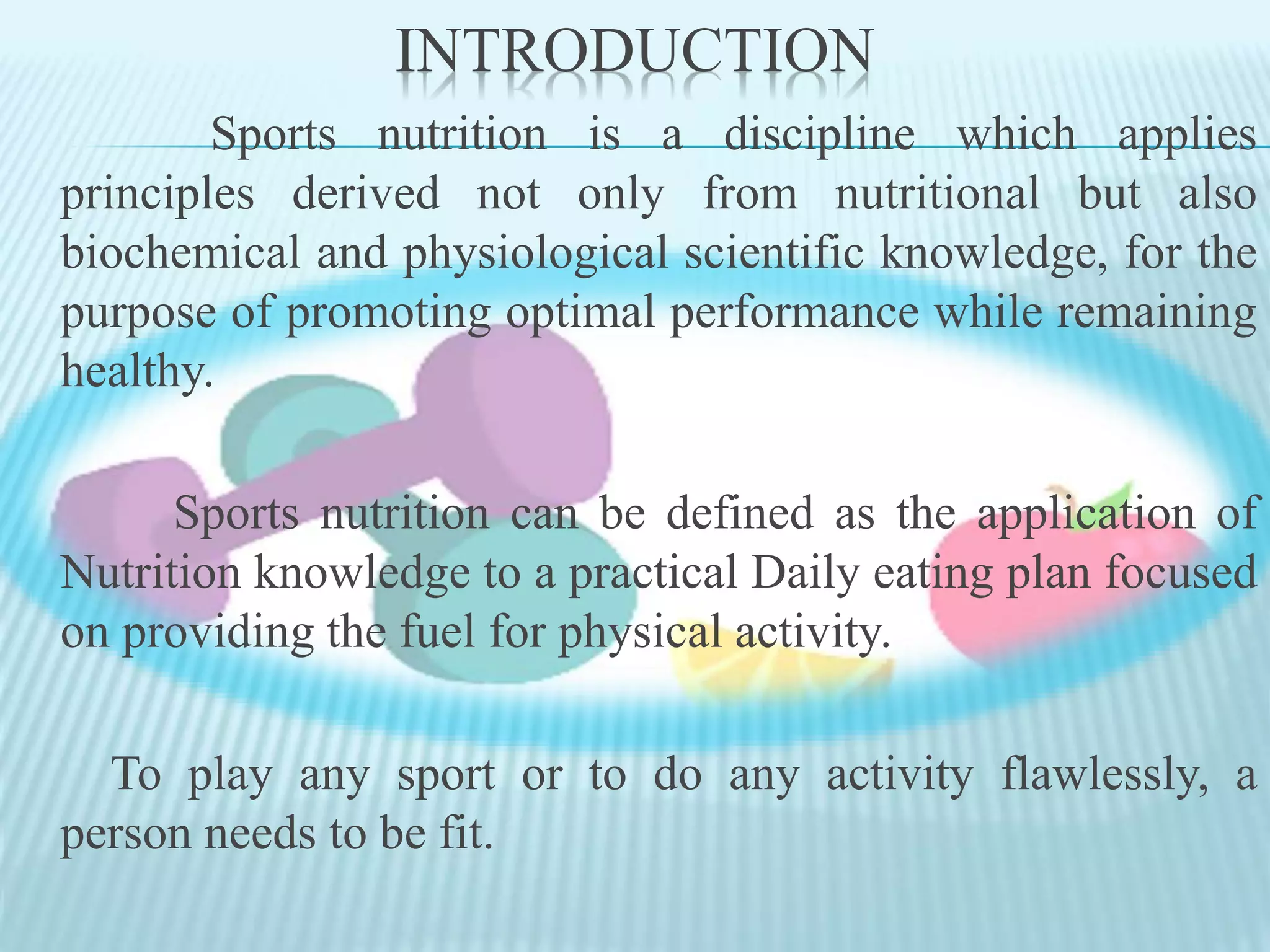 Sports Nutrition | PPTX
