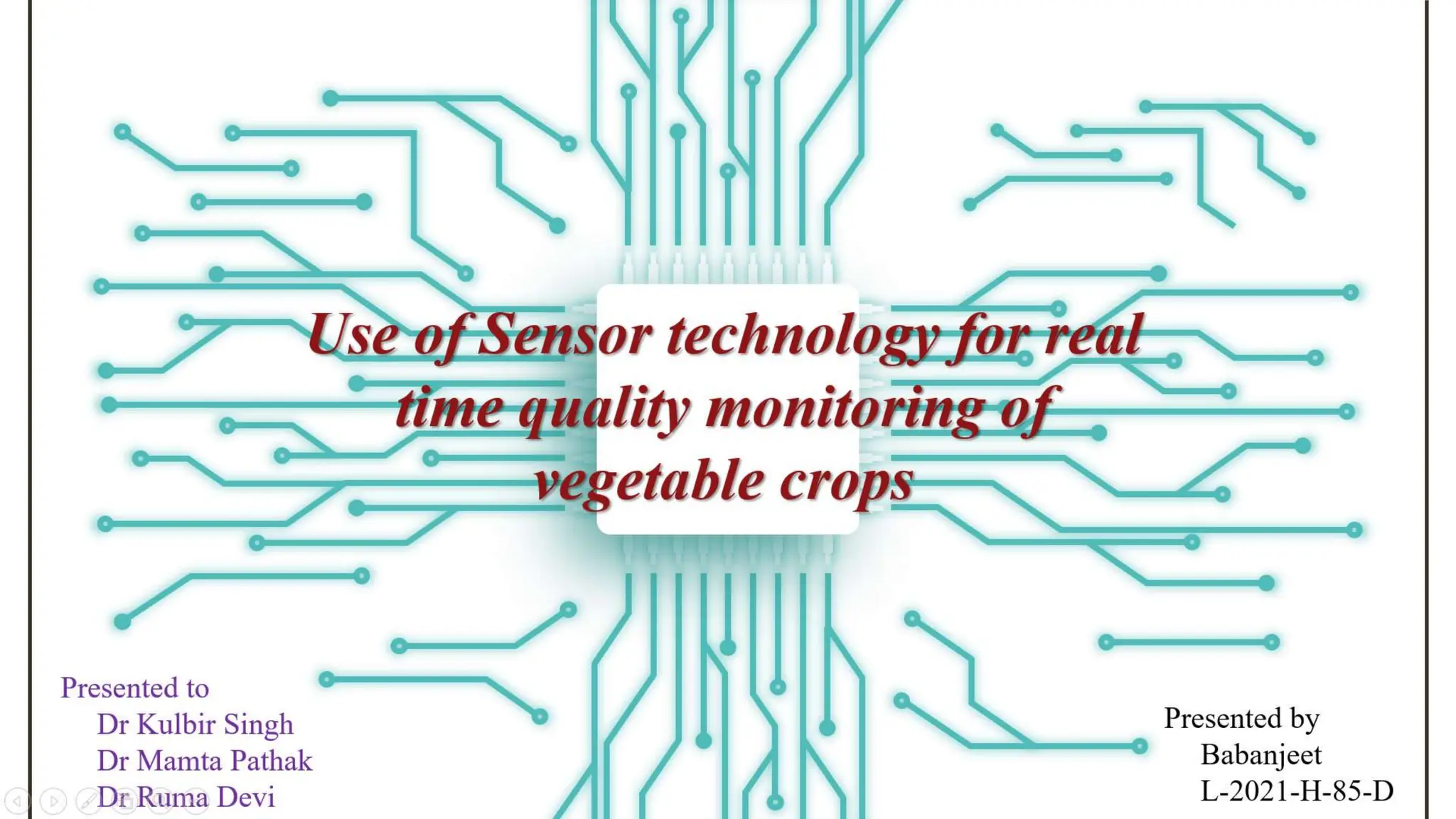 Use of sensor technology for real monitoring quality of vegetable crops ...