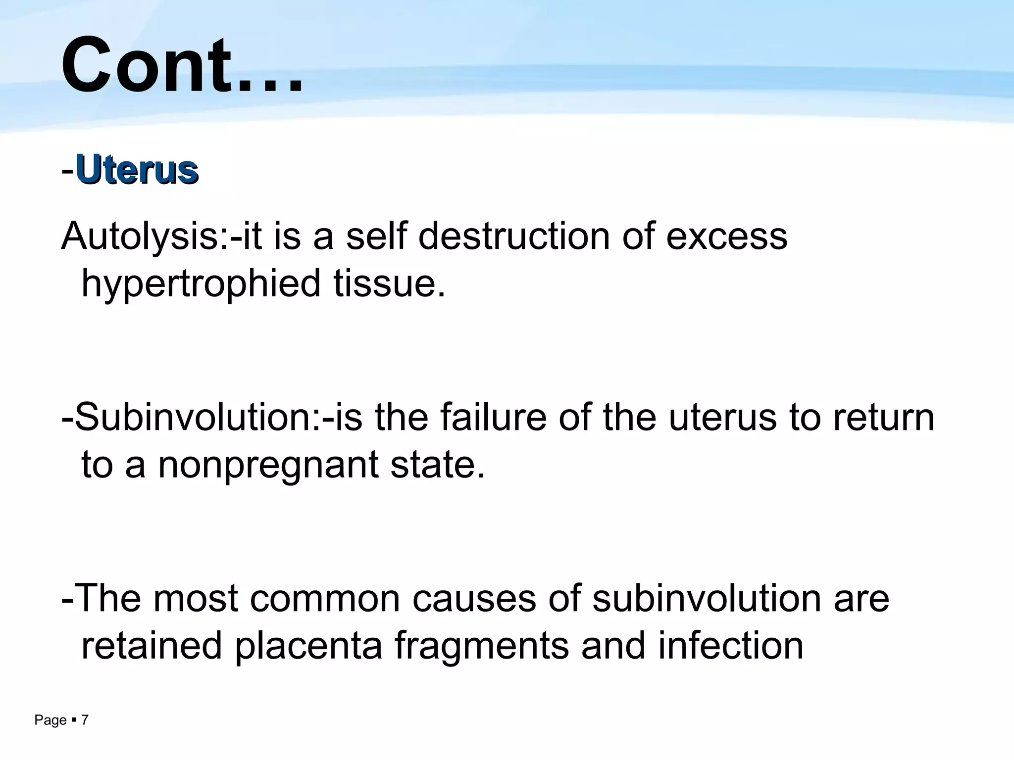 physiological changes in puperium | PPT