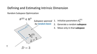 Paper review: Measuring the Intrinsic Dimension of Objective Landscapes. | PPT