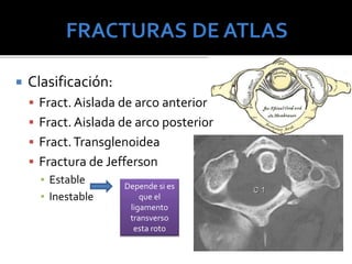 traumatologia columna vertebral | PPTX