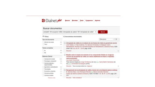 Base de datos Dialnet. Seminario 2 (Presentación) | PPT