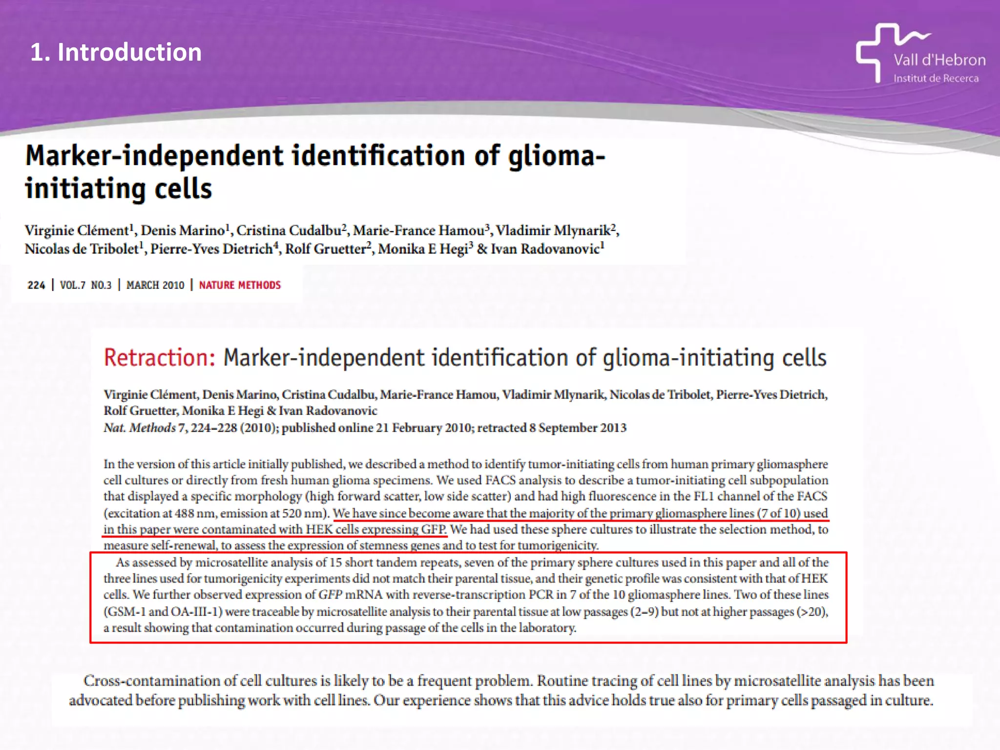 Human Cell Line Authentication. Why is it so important? | PPT