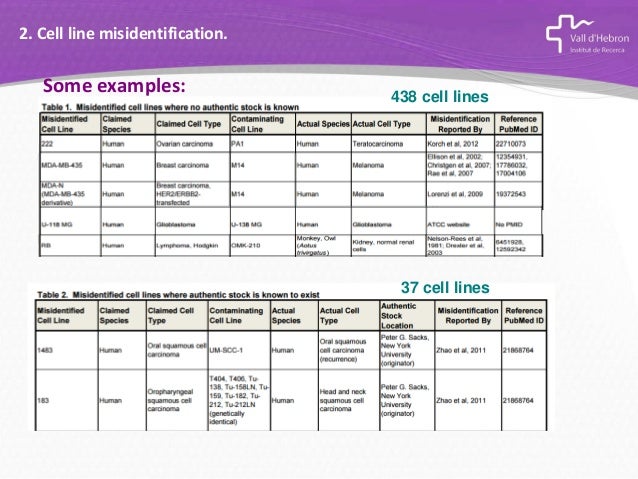 Human Cell Line Authentication. Why is it so important?