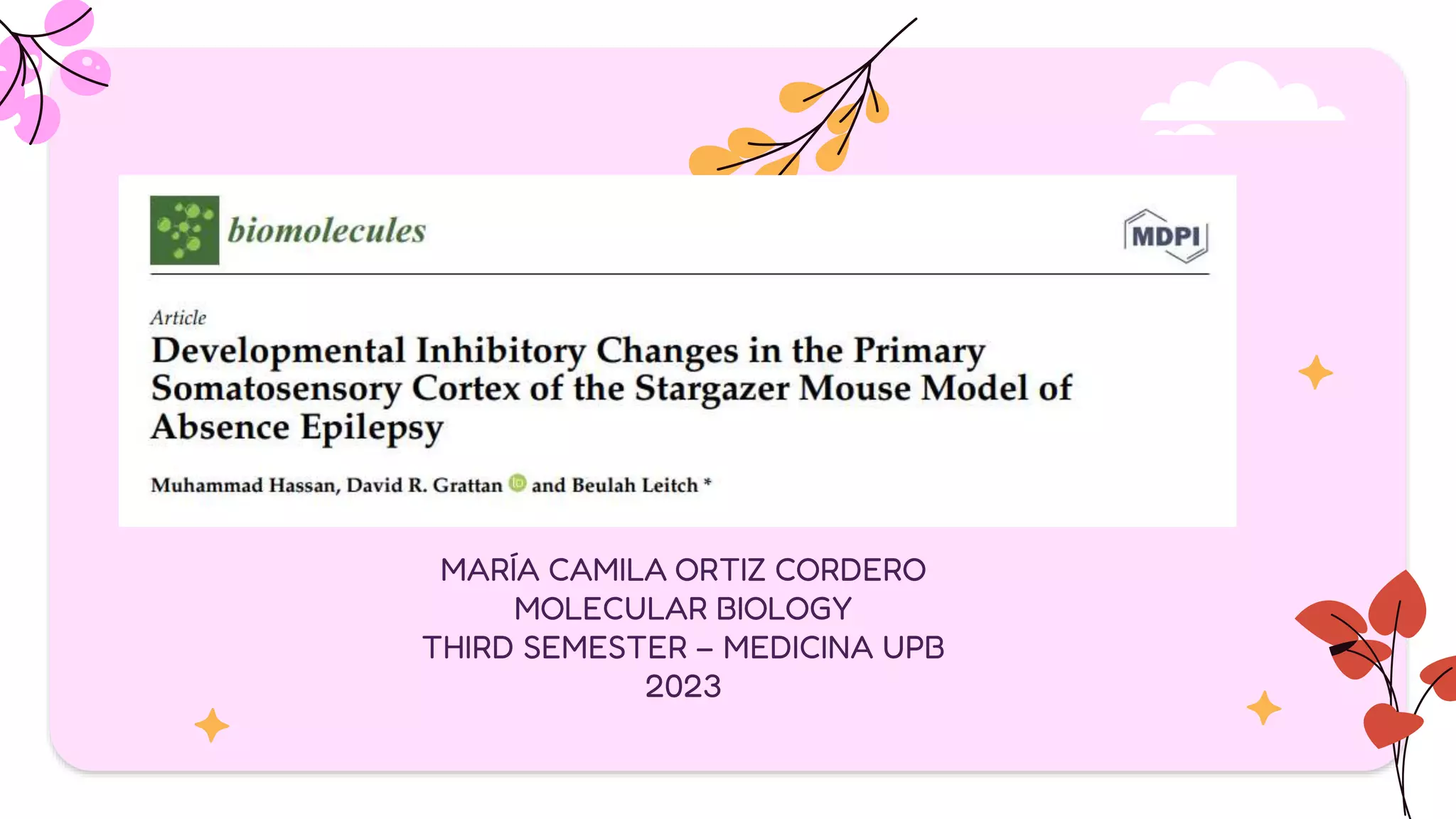 Developmental Inhibitory Changes in the Primary Somatosensory Cortex of ...
