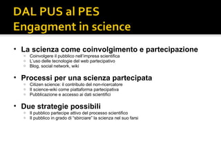Comunicare la Scienza | PPT