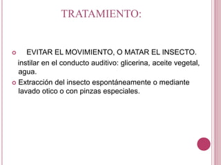 Cuerpo Extraño en Oido y Nariz | PPT