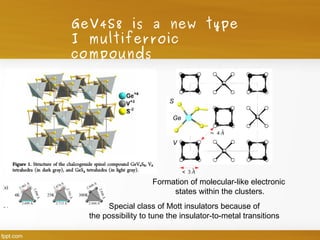 Multiferroicity and para/ferroelectric transition in GeV4S8 | ODP