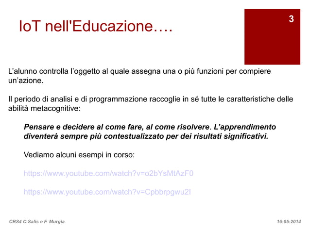 IOT nella Pedagogia del Problem Solving | PPT