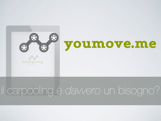 La storia di Youmove.me | PDF