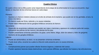 SEMINARIO SIFILIS CONCEPTO, CARACTERÍSTICAS | PPTX