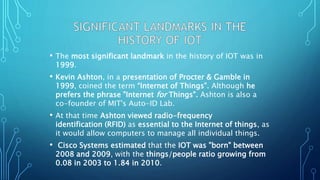 IOT(Internet of Things) Seminar | PPTX