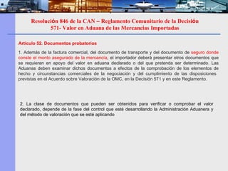 Valoracion aduanera para importadores y controles copci | PPT