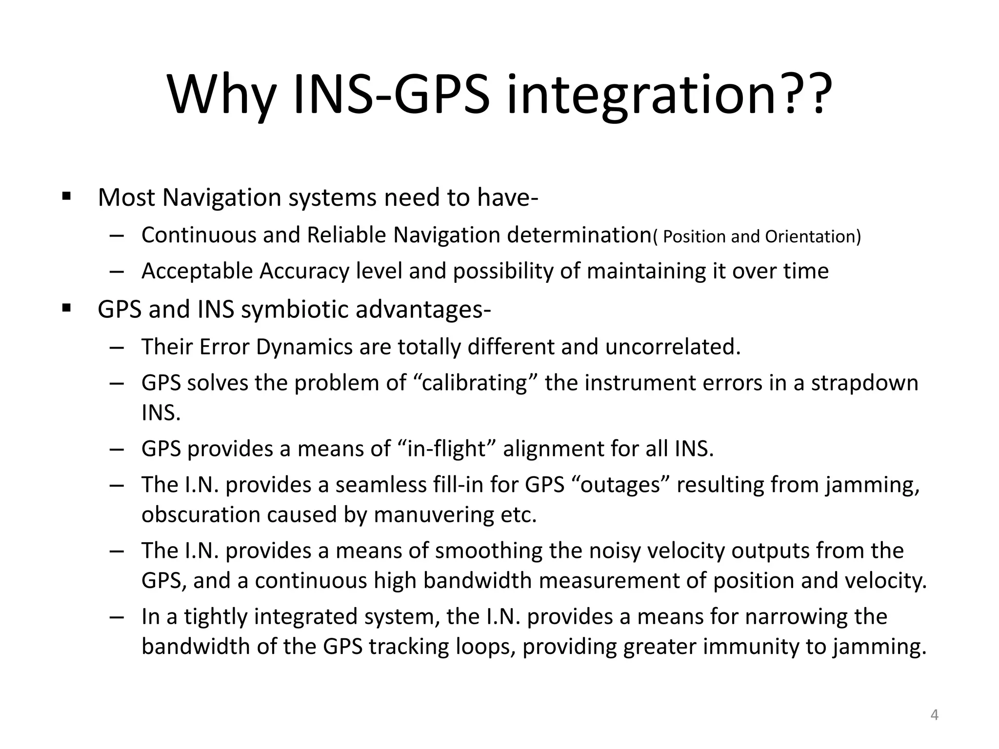 Implementation of INS-GPS | PPTX | Auto Navigation Systems | Auto ...