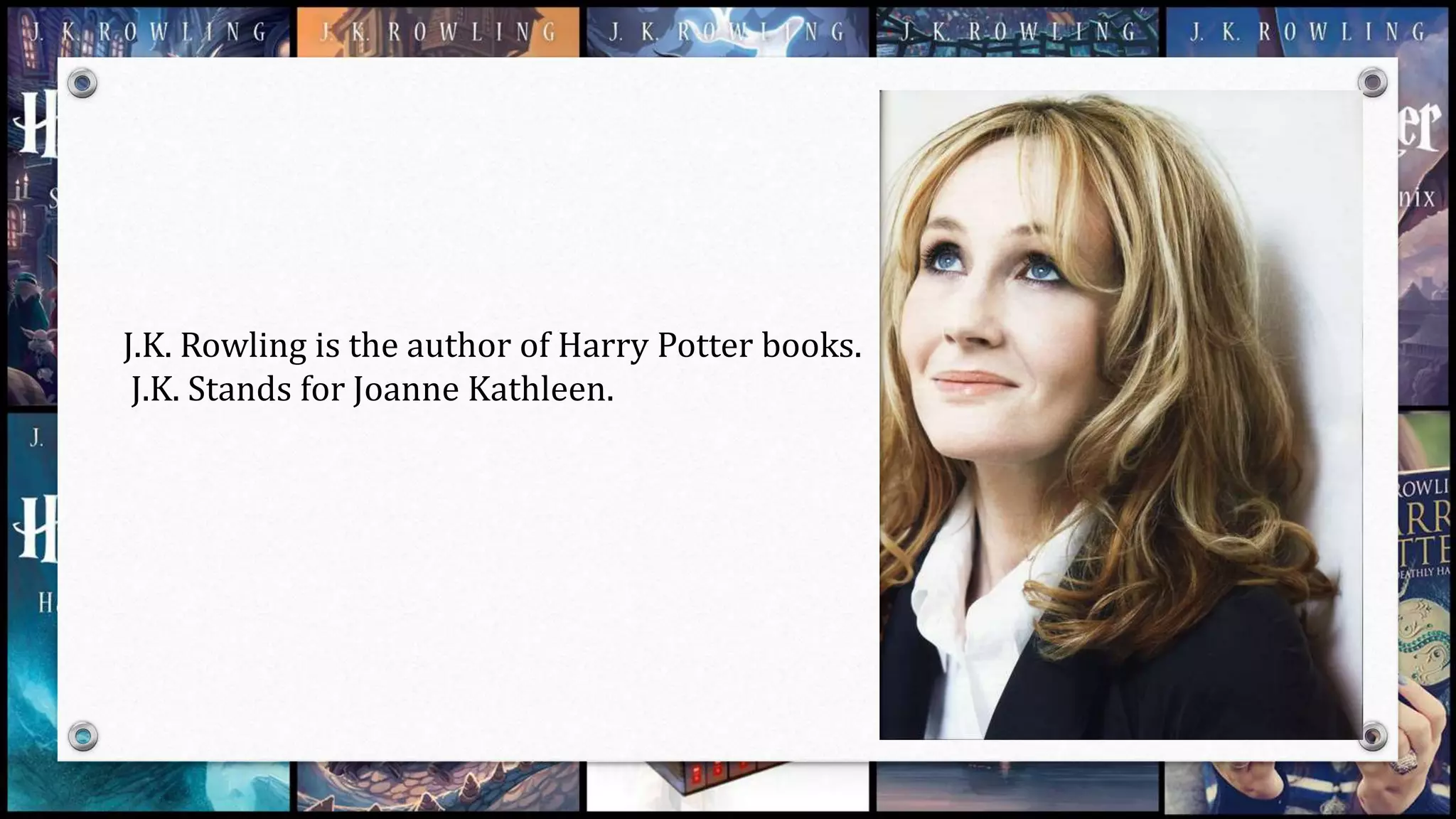 J.K. Rowling | PPTX