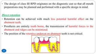 Management of Kennedys Class III Classification | PPTX