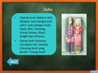 Kebudayaan Aceh II | PPTX
