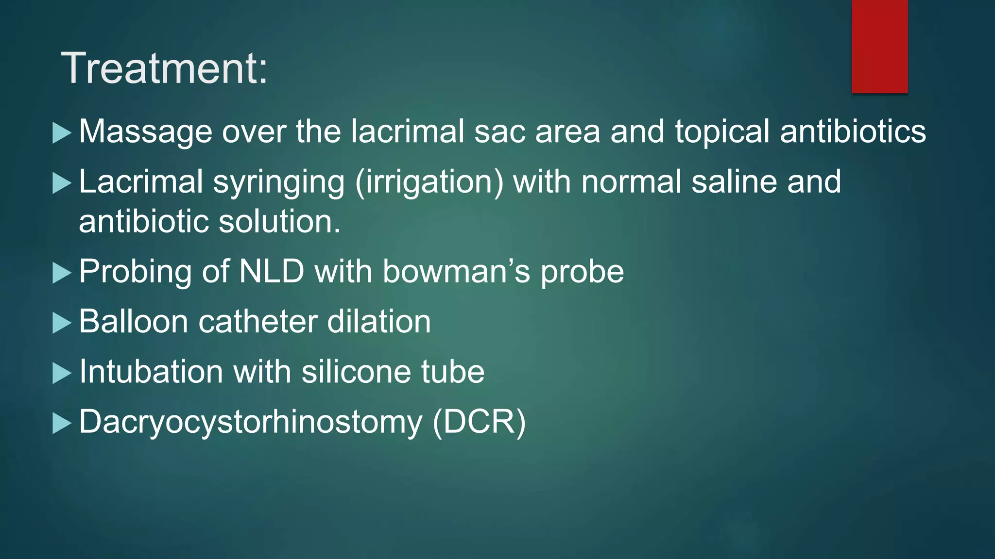 lacrimal apparatus - diseases. | PPTX