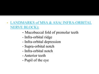 LOCAL ANESTHESIA AND ANATOMICAL LANDMARKS | PPTX