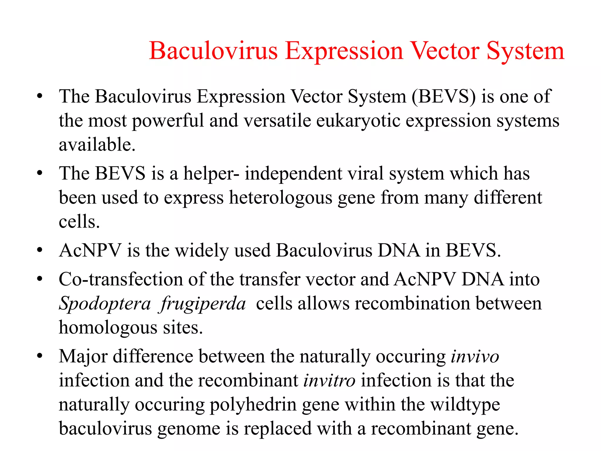 INSECT CONTROL USING BACULOVIRUS VECTOR | PPTX