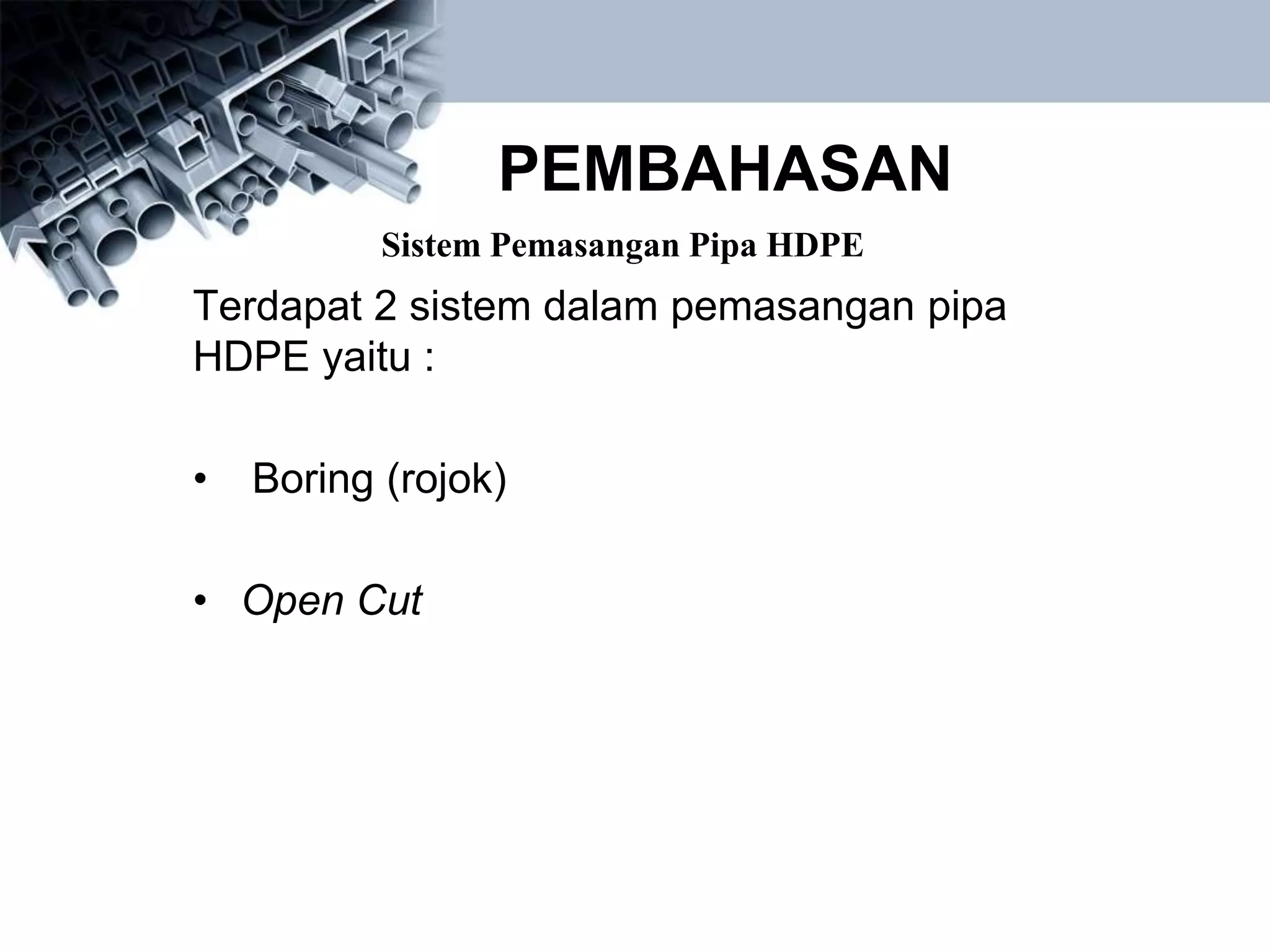 proses pemasangan pipa hdpe pada sistem distribusi spam.pptx