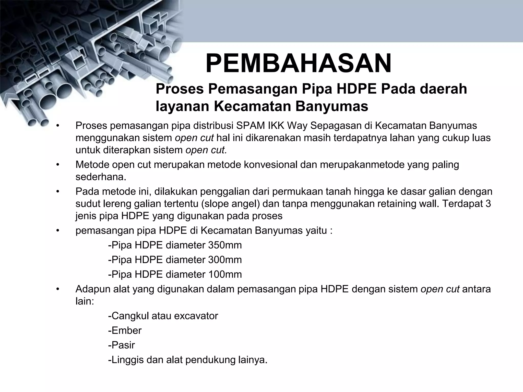 proses pemasangan pipa hdpe pada sistem distribusi spam.pptx
