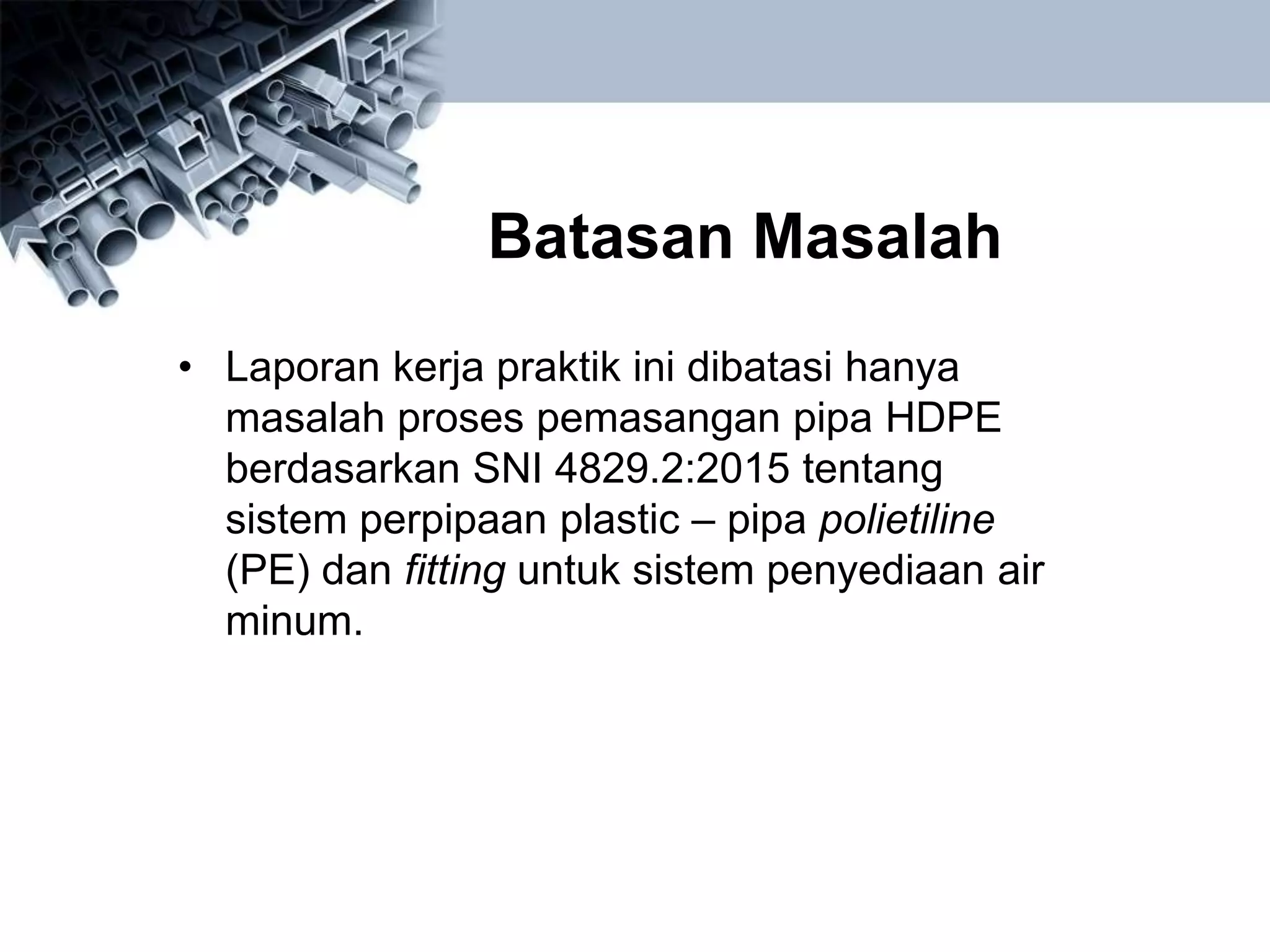 proses pemasangan pipa hdpe pada sistem distribusi spam.pptx